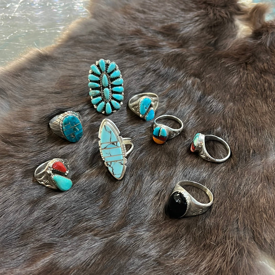 Large Sized Tony Rings – TheTurquoiseShop